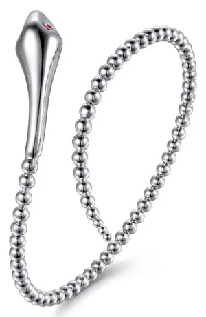 GABRIEL & CO. Ruby Snake Bujukan Bypass Bracelet