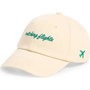 KENZKUSTOMZ Catching Flights Baseball Cap - Cream