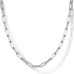 GABRIEL & CO. Paper Clip Necklace - Sterling Silver
