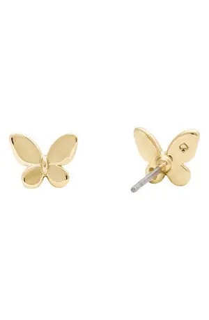 Kate Spade New York You're A Gem Butterfly Stud Earrings - Gold
