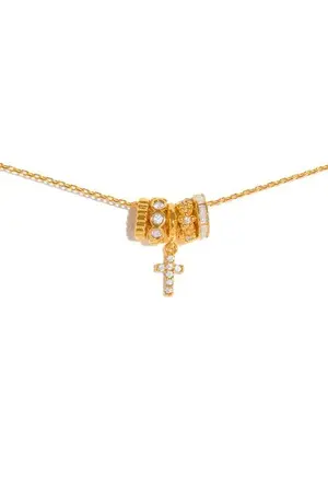 GIRLS CREW Rio Cross Charm Necklace