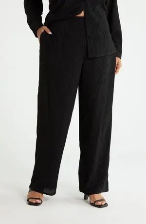 Eileen Fisher Straight Leg Pants Black