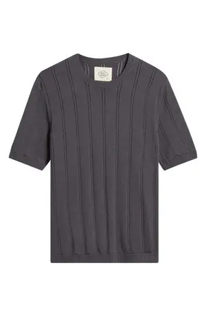 ALEX CRANE Lolo Drop Needle Sweater Tee - Ash