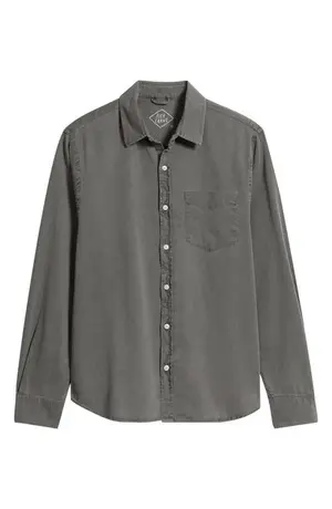 ALEX CRANE Organic Cotton Twill Long Sleeve Shirt - Slate