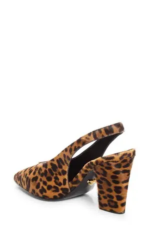 Prada Leopard Print Slingback Pump