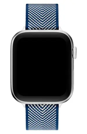 Tory Burch Kira Grosgrain 20mm Apple Watch® Watchband