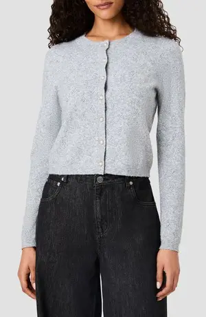 French Connection Dakota Print Cardigan - Medium Heather