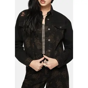 DISTURBIA Hexborn Baba Yaga Spliced Denim Jacket