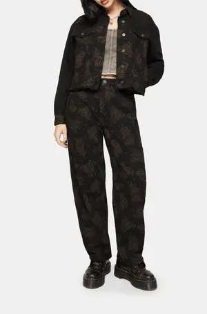 DISTURBIA Hexborn Baba Yaga Spliced Denim Jacket