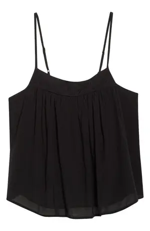Elan Flowy Cover-up Camisole - Black