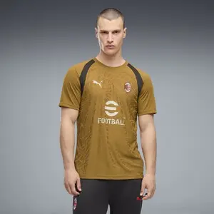 PUMA Ac Milan Slim Soccer Training Jersey Brown