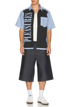 PLEASURES Onyx Button Up Shirt