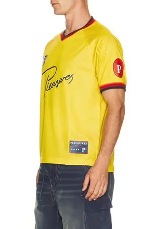 PLEASURES Sport Jersey With Graphic Detail