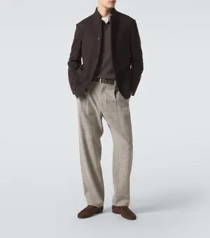 Agnona Wool-blend Straight Pants