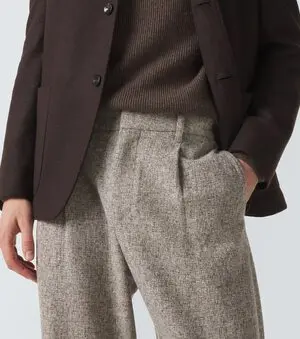 Agnona Wool-blend Straight-leg Trousers