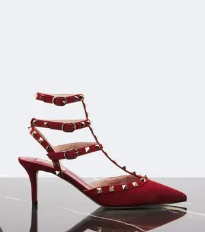 Valentino Garavani Rockstud Suede Pumps
