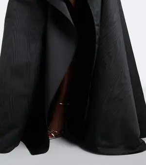 Safiyaa Anneline Ruffled Strapless Gown