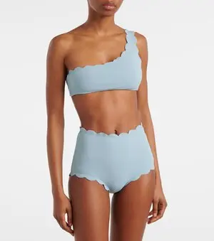 Marysia Santa Barbara One-shoulder Bikini Top - Blue