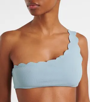 Marysia Santa Barbara One-shoulder Bikini Top - Blue