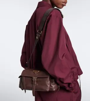 Prada Medium Leather Shoulder Bag