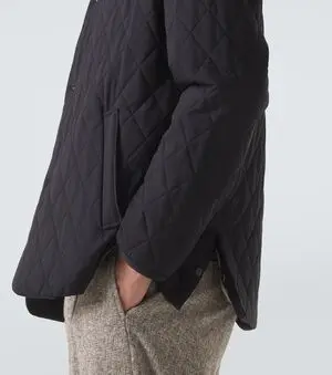 Agnona Quilted Wool-trimmed Jacket