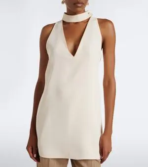 Valentino Garavani Cady Couture Mini Dress - White