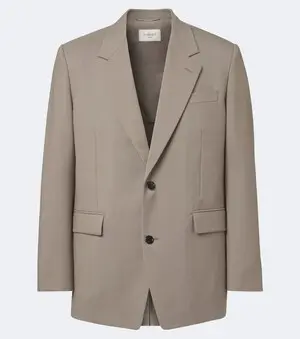 Saint Laurent Wool And Mohair Blazer - Grey