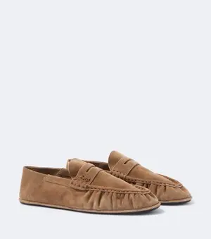 Saint Laurent Metallic Loafers For Men