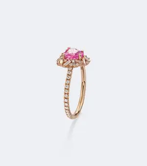 SUZANNE KALAN 18kt Rose Sapphire And Diamond Ring