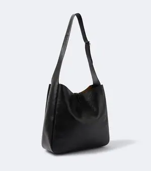 Saint Laurent Le 5 � 7 Maxi Leather Shoulder Bag