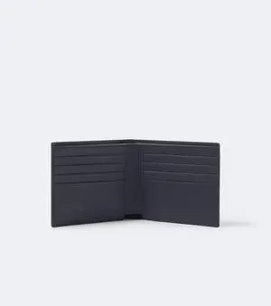 Loewe Flag Leather Bifold Wallet - Blue