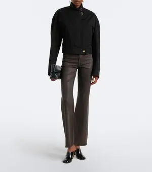 7 For All Mankind The Leggy Bootcut Coated Jeans