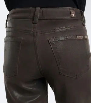 7 For All Mankind The Leggy Bootcut Coated Jeans