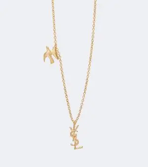 Saint Laurent Cassandre Chain Necklace - Gold