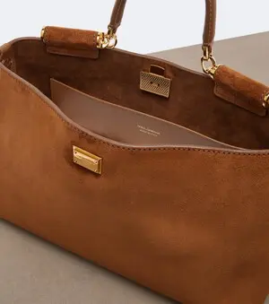 Dolce & Gabbana Vittoria Suede Tote Bag