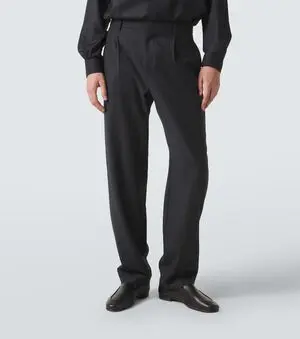 Agnona Wool Wide-leg Pants