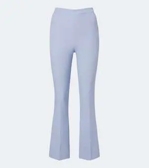 Safiyaa Mari Cr�pe Flared Pants - Blue