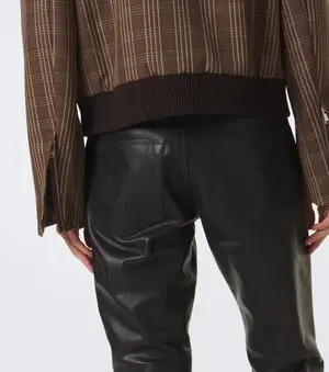 WALES BONNER Axis Checked Virgin Wool Jacket