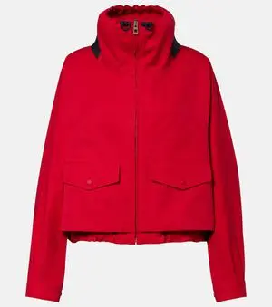Loewe Cotton And Silk Gabardine Jacket - Red