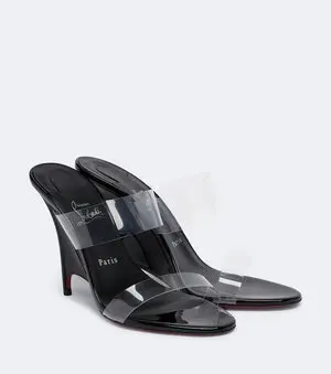 CHRISTIAN LOUBOUTIN Miss Z Tpu Wedge Sandals - Black
