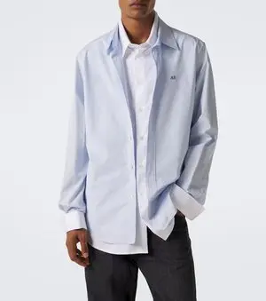Acne Studios Layered Cotton Poplin Shirt