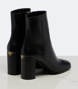 Prada Leather Ankle Boots