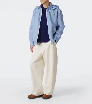 Sacai Striped Cotton-blend Jacket