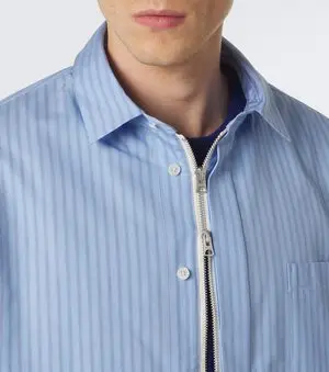 Sacai Striped Cotton-blend Jacket