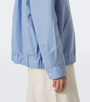Sacai Striped Cotton-blend Jacket