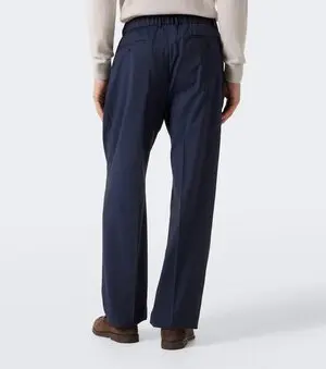Brioni Bellagio Wool Straight Leg Trousers