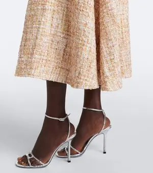 Safiyaa Maisie Embellished Tweed Midi Dress
