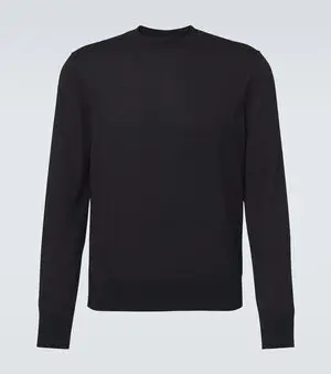 Agnona Wool And Cashmere Crewneck Sweater - Black