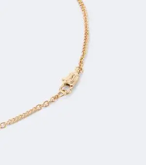 Saint Laurent Cassandre Embellished Chain Necklace