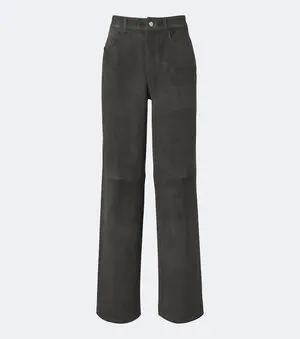 Stouls Stouls My Theo Suede Wide-Leg Pants Green